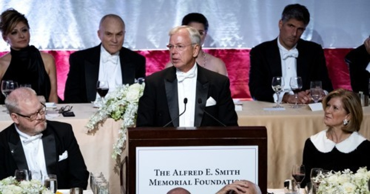 APTOPIX Alfred Smith Dinner