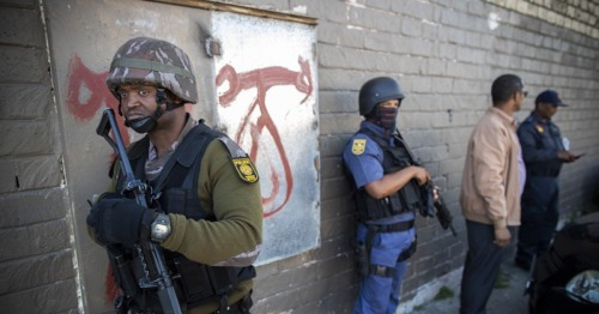 SOUTH AFRICA POLICE ANTI GANG UNIT