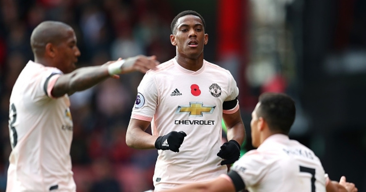 [EPL 평점] '4G 연속골' 마르시알, 본머스전 최고 평점 8점