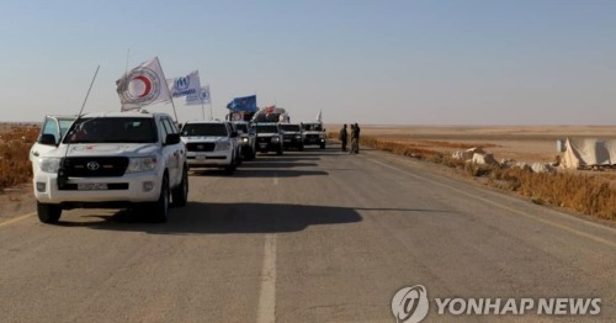 SYRIA CONFLICT UN SARC HUMANITARIAN ASSISTANCE RUKBAN