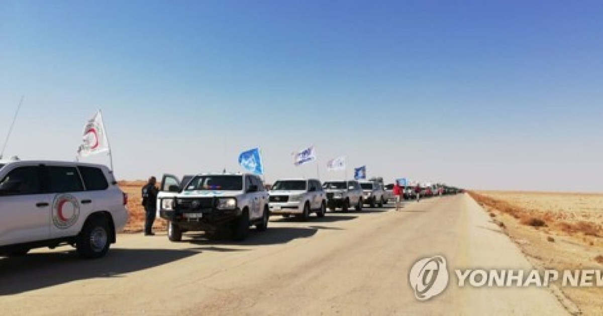 SYRIA CONFLICT UN SARC HUMANITARIAN ASSISTANCE RUKBAN