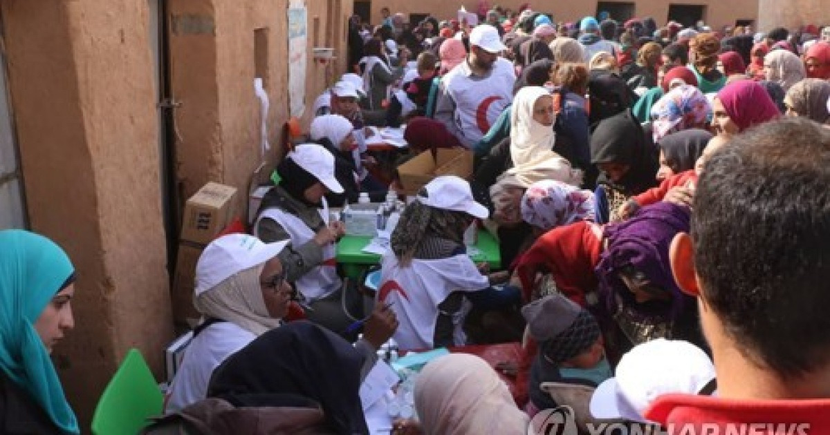 SYRIA CONFLICT UN SARC HUMANITARIAN ASSISTANCE RUKBAN