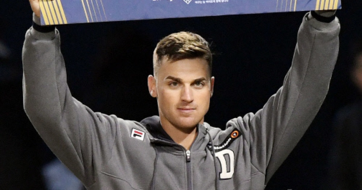 [포토] 두산 후랭코프, KS 2차전..데일리 MVP!