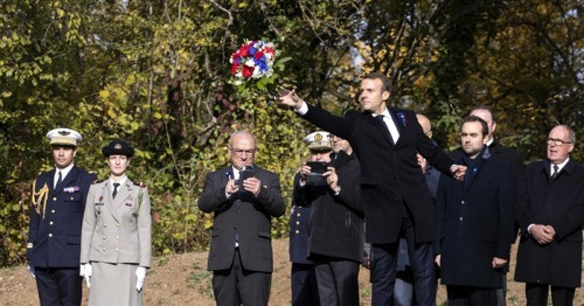 FRANCE MACRON WWI ARMISTICE CENTENARY