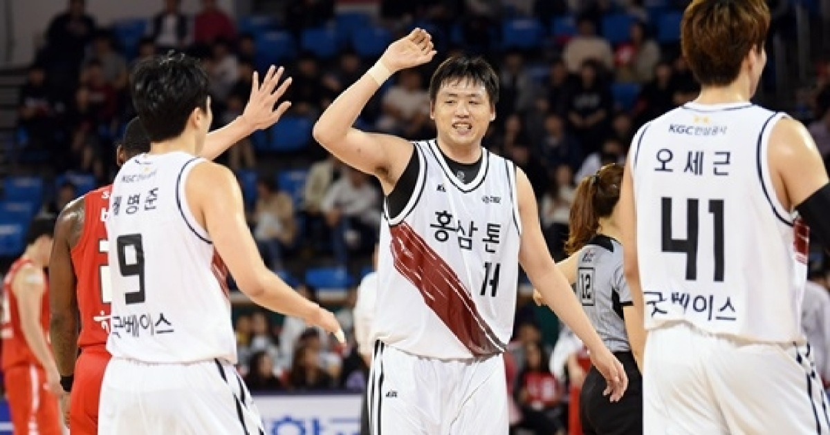 [BK포토]KGC 김승원 "오늘경기는 우리가 잡았다"