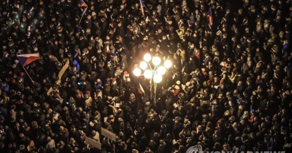 CZECH REPUBLIC PROTEST VELVET REVOLUTION