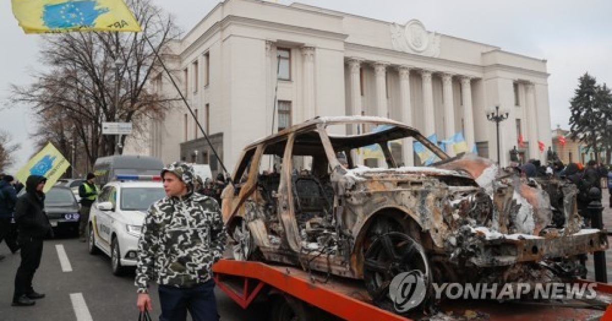UKRAINE CARS OWNERS PROTEST