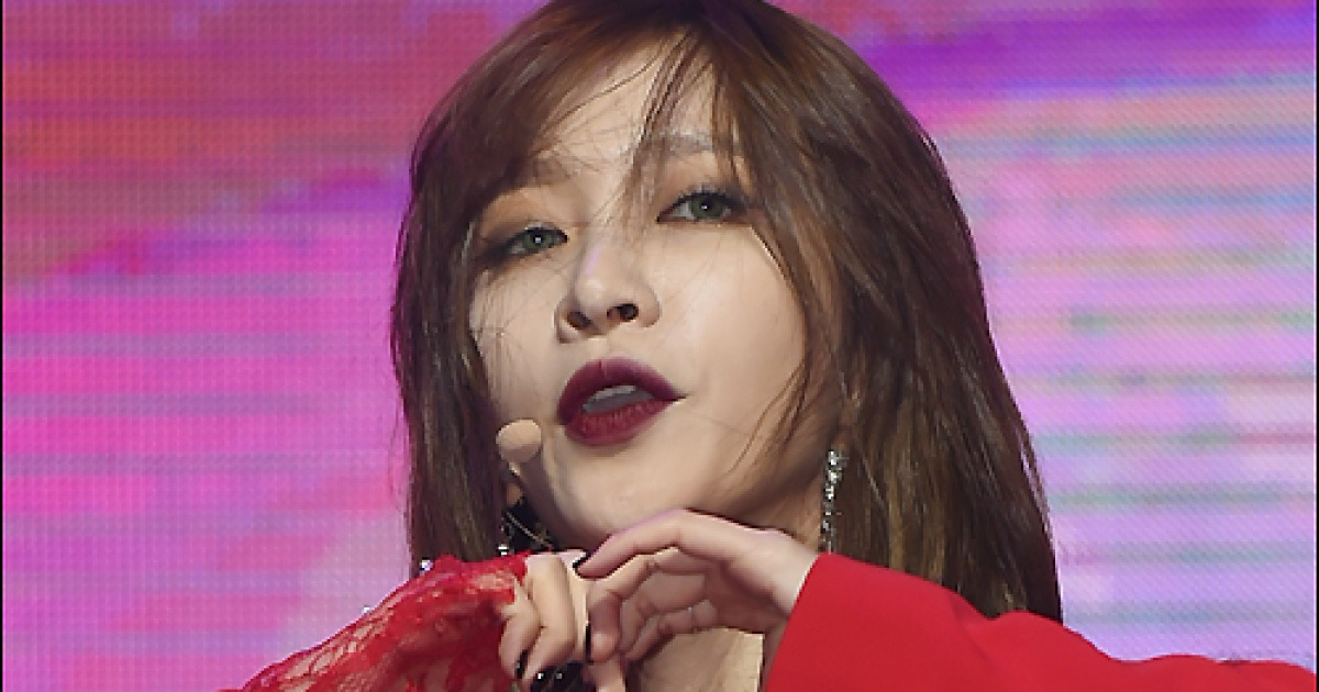 [MD포토] EXID 하니, '섹시 하트 폭발'