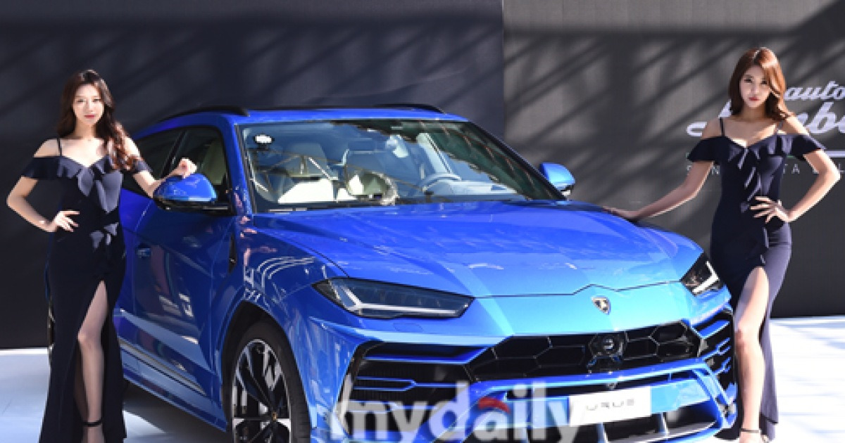 [MD포토] 최고속도 305Km의 슈퍼SUV '우루스' 첫 공개