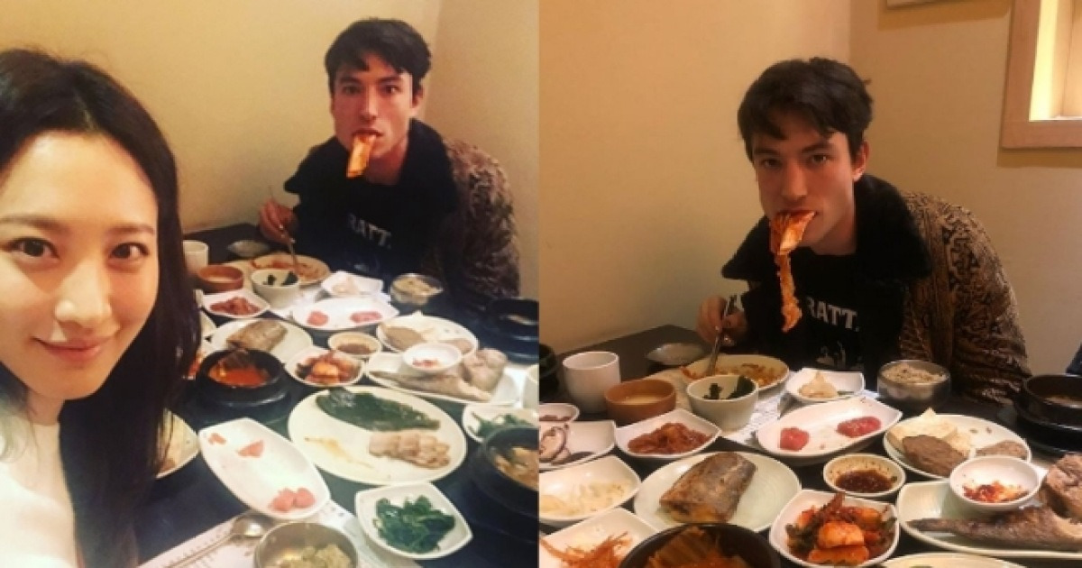 Ezra Miller spotted with Claudia Kim in Seoul
