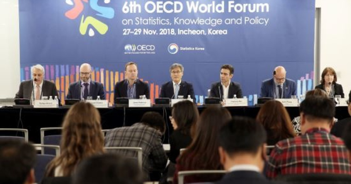 제6회 OECD 세계 포럼 김진용 인천경제자유구역청장 "축적한 데이터 민간개방 스타트업 천국 만들겠다"