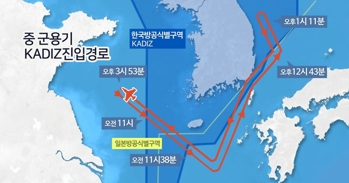 중국, 올해만 7번 KADIZ '들락날락'..노림수는?