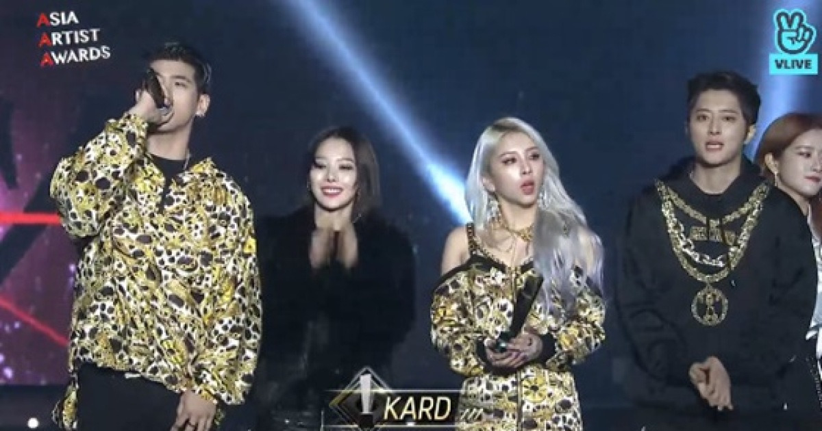 [2018AAA]KARD·우주소녀·구구단, 가수부문 뉴웨이브 수상
