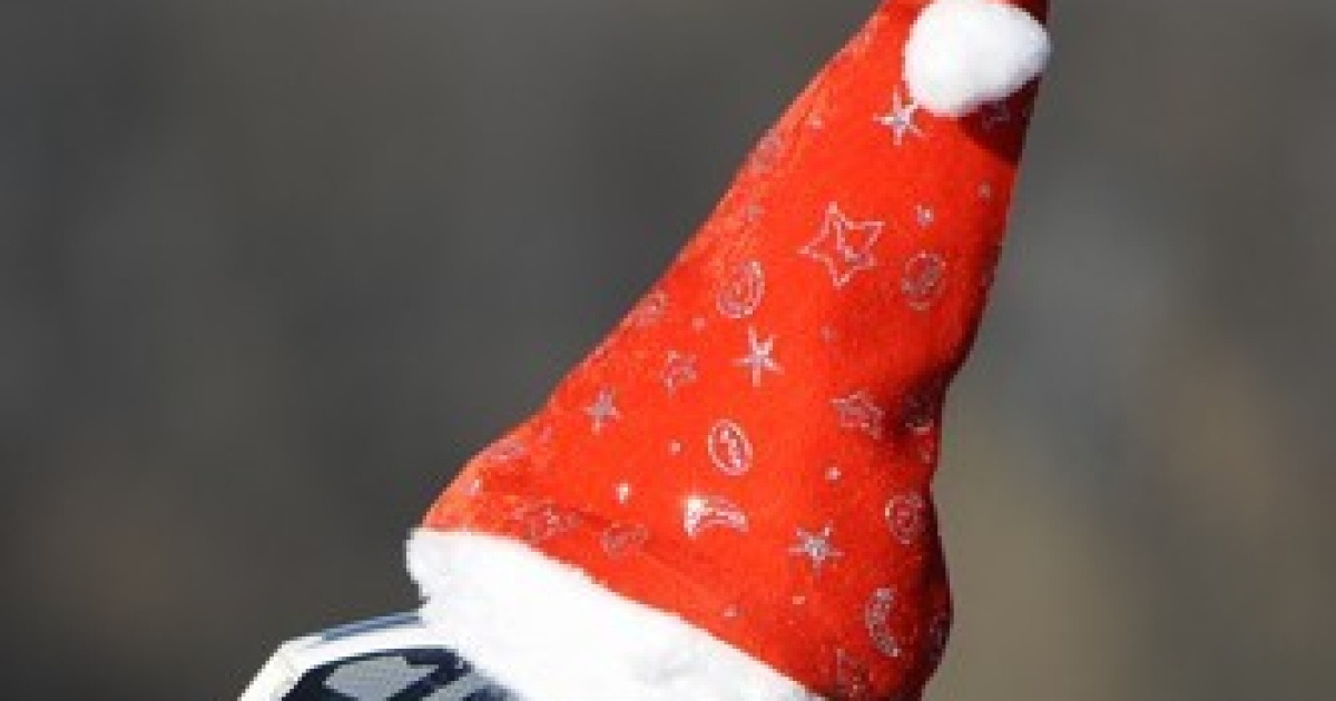 POLAND-WARSAW-SANTA CLAUS ON MOTORCYCLE