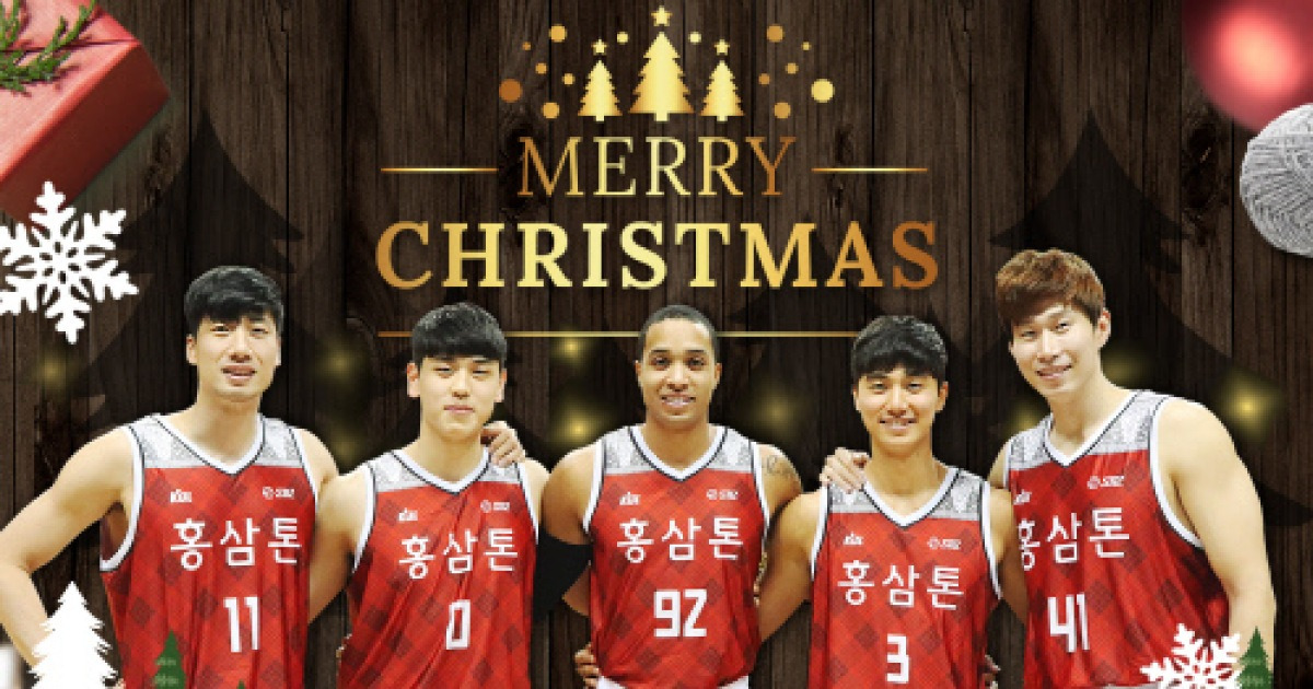 KGC인삼공사 크리스마스 스페셜 유니폼 착용