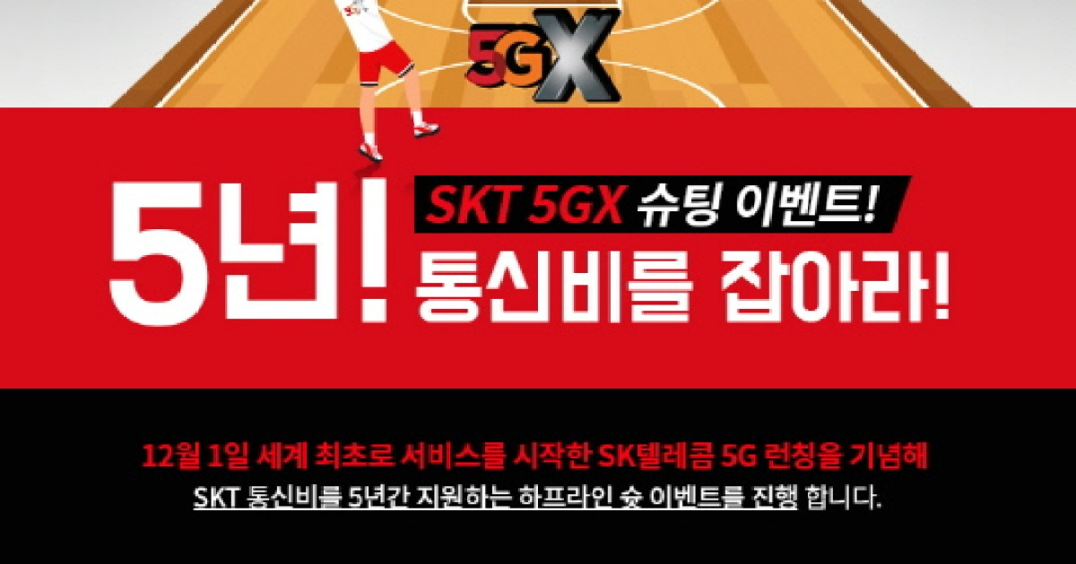 '통신비를 잡아라!' SKT, 세계 최초 5G 서비스 런칭 기념 5년간 요금 지원 이벤트 펼쳐
