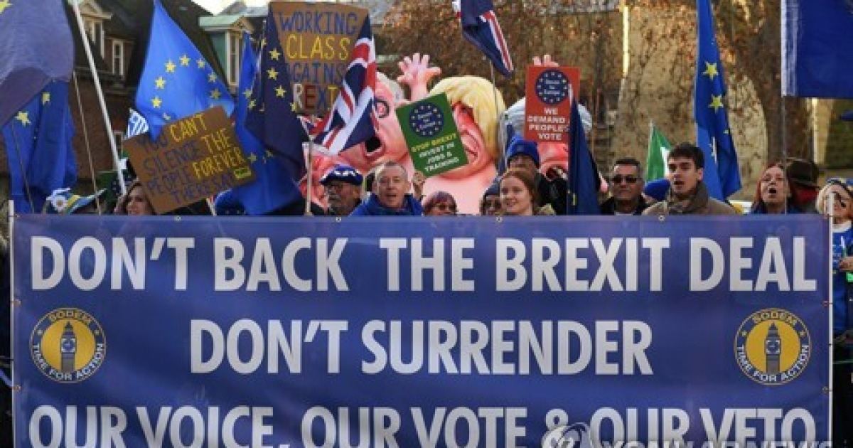 BRITAIN BREXIT PROTESTS