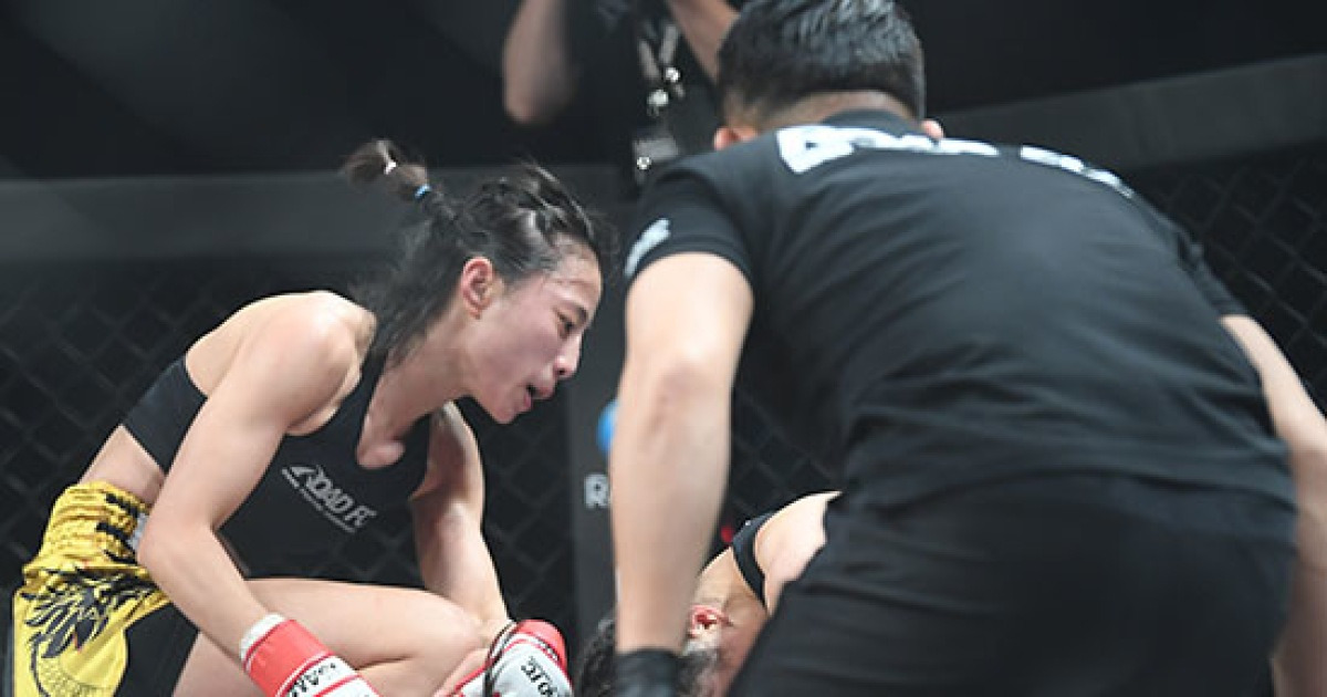 심유리 '살벌한 니킥으로 TKO승' [MK포토]