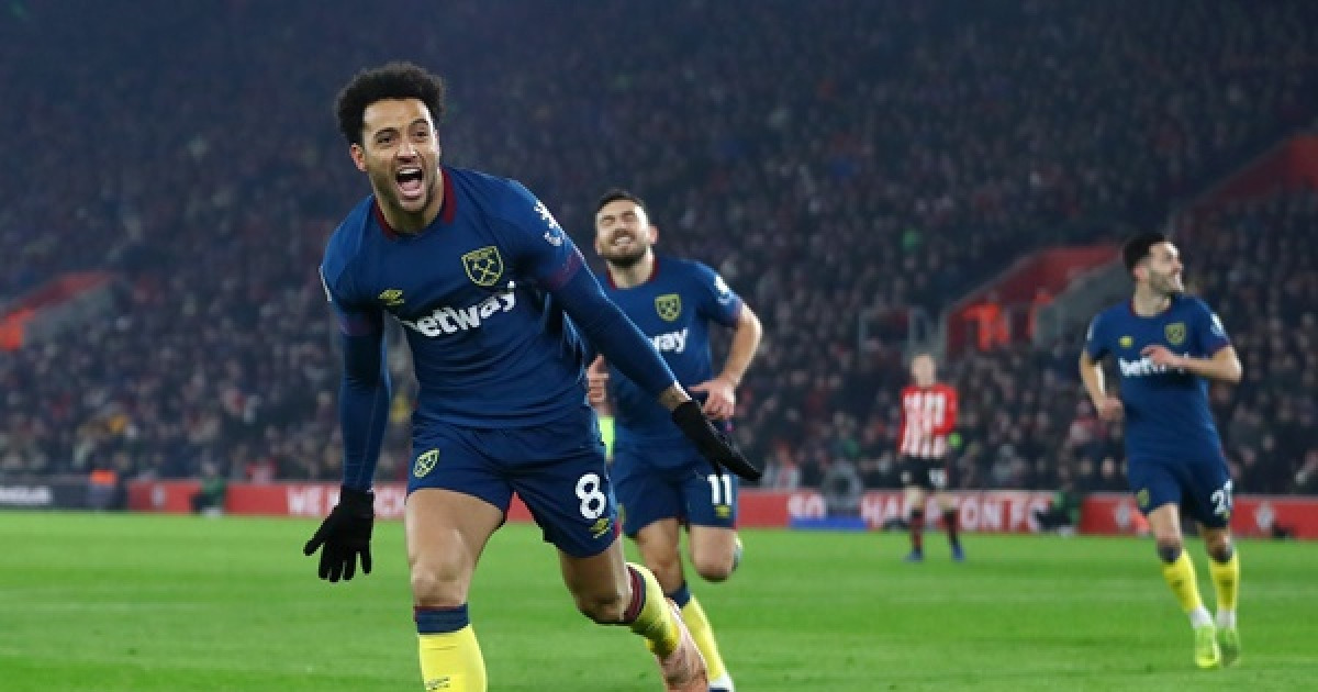 [EPL 19R] '안데르송 2골' 웨스트햄, 사우샘프턴에 2-1 역전승.. 9위 도약