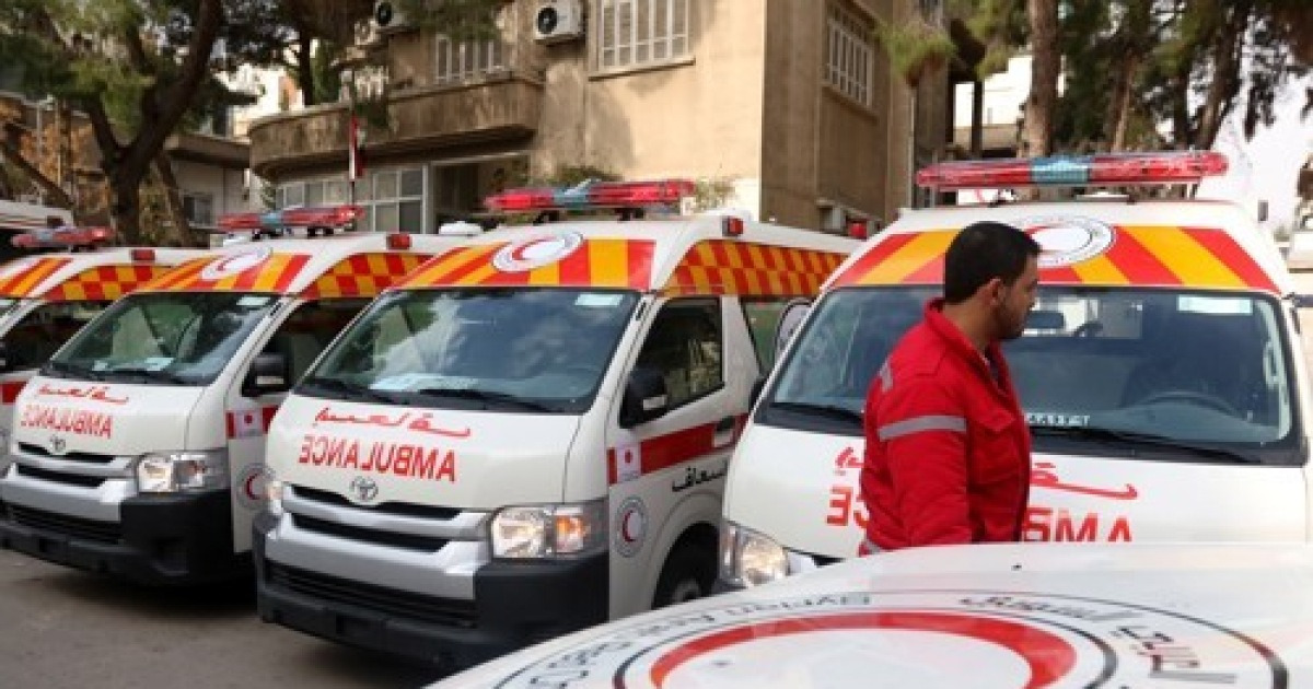 SYRIA WHO JAPAN SARC AMBULANCES