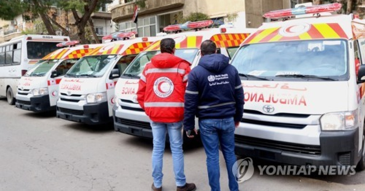 SYRIA WHO JAPAN SARC AMBULANCES