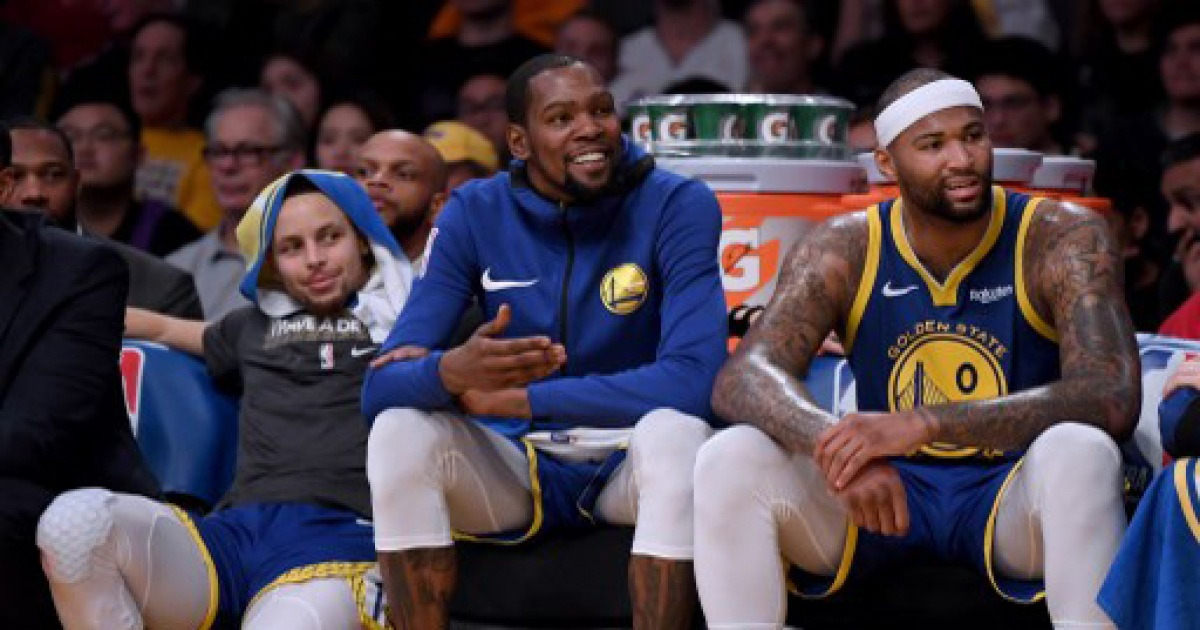 '커즌스·듀란트 더블 더블' GSW, 르브론 빠진 LAL에 재역전극