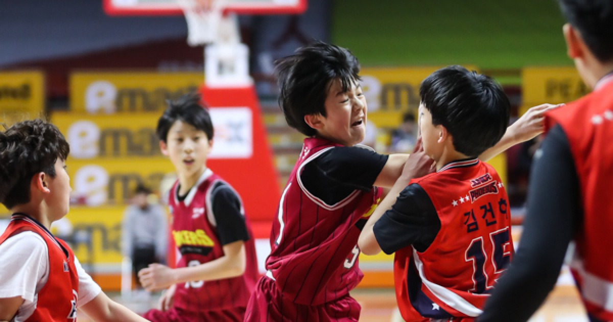 [JB포토화보] 2018-2019 KBL 유소년 주말리그 현대모비스와 LG의 초등부 고학년 경기