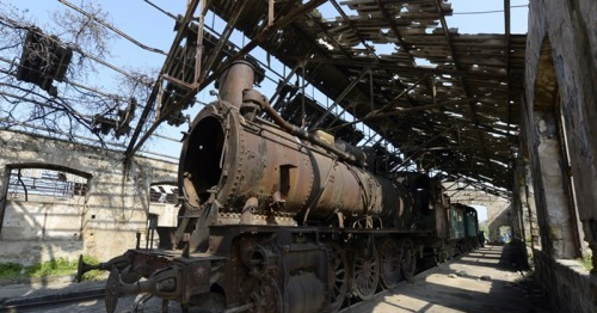 LEBANON PHOTO SET TRIPOLI RAILWAY STATION