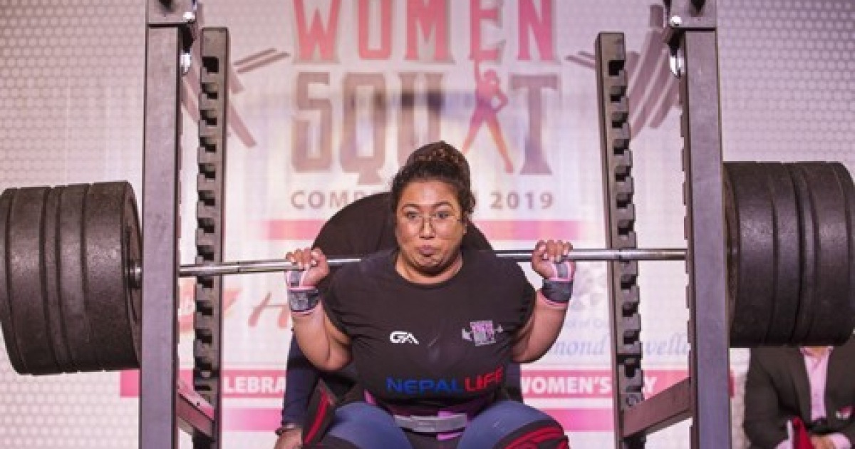 NEPAL WOMEN SQUAT COMPETITION