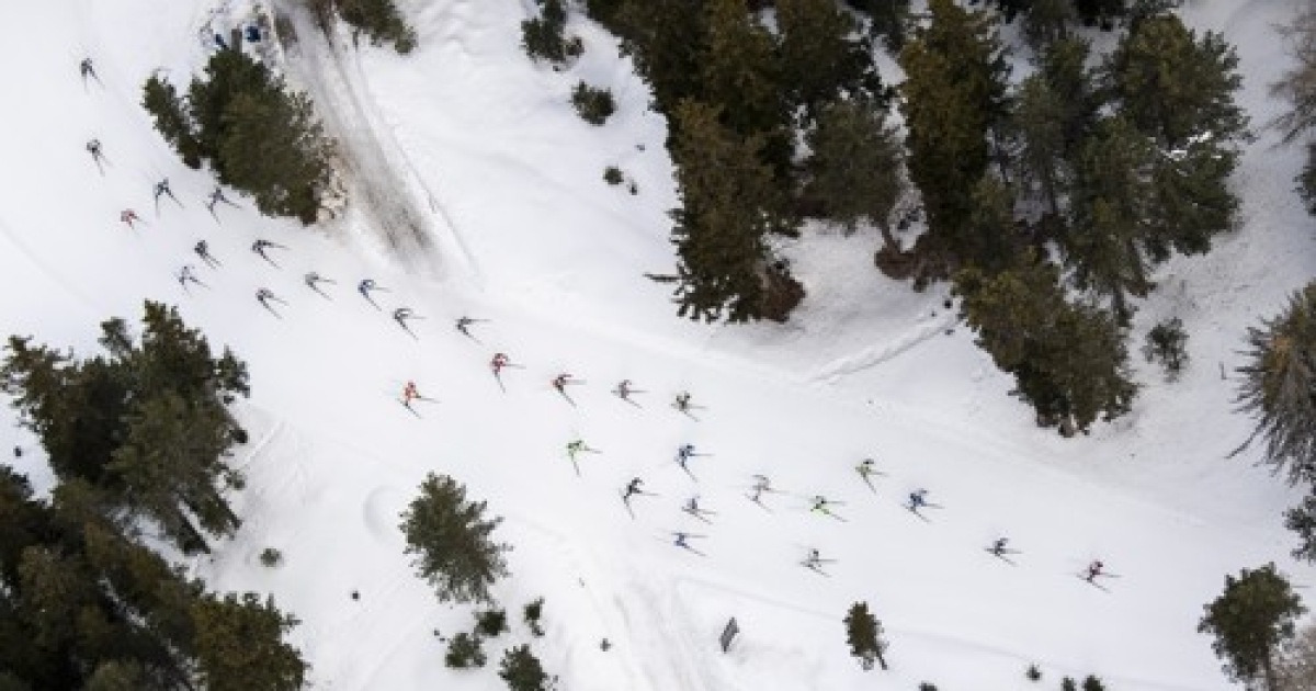 SWITZERLAND CROSS COUNTRY SKIING ENGADIN MARATHON