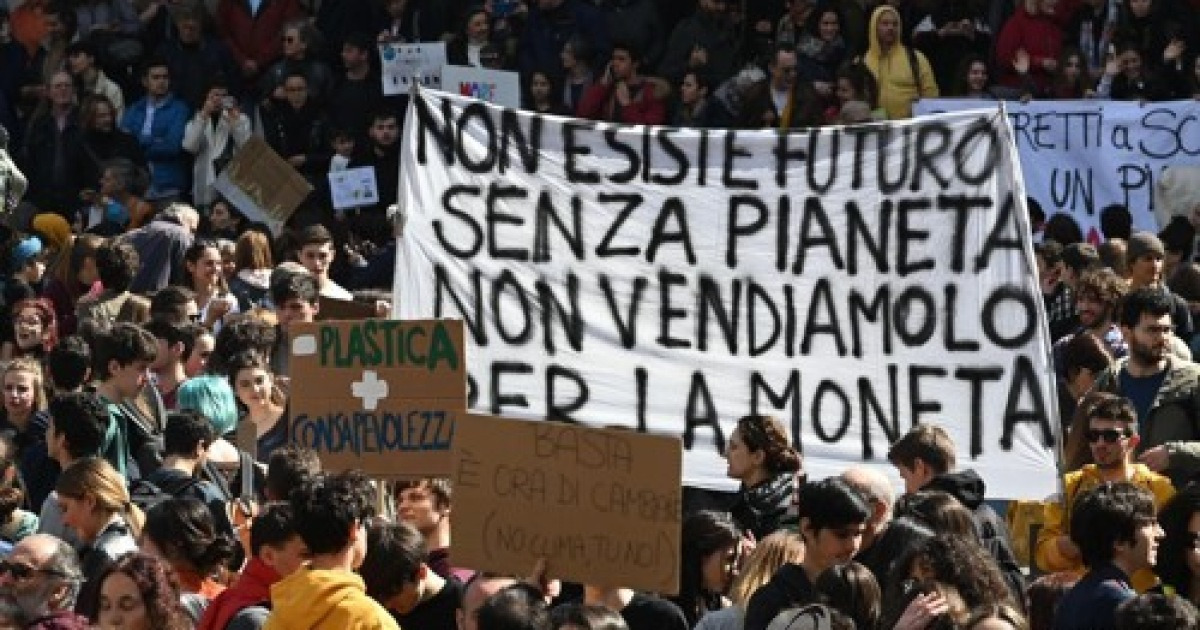 ITALY CLIMATE STRIKE RALLY