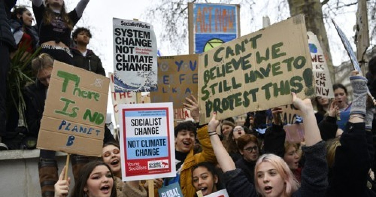 BRITAIN STUDENTS CLIMATE STRIKE
