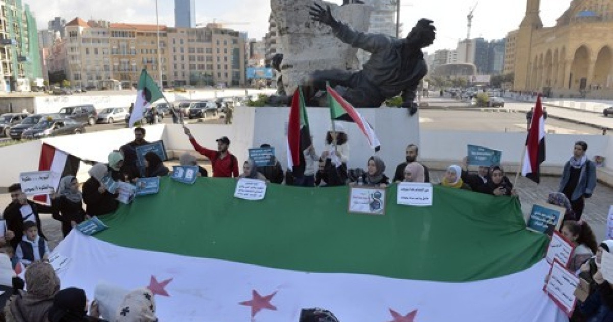 LEBANON SYRIA REVOLUTION ANNIVERSARY