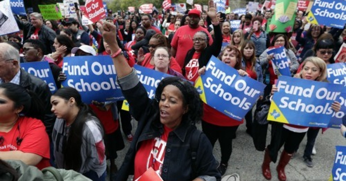 Teacher Strikes Politics
