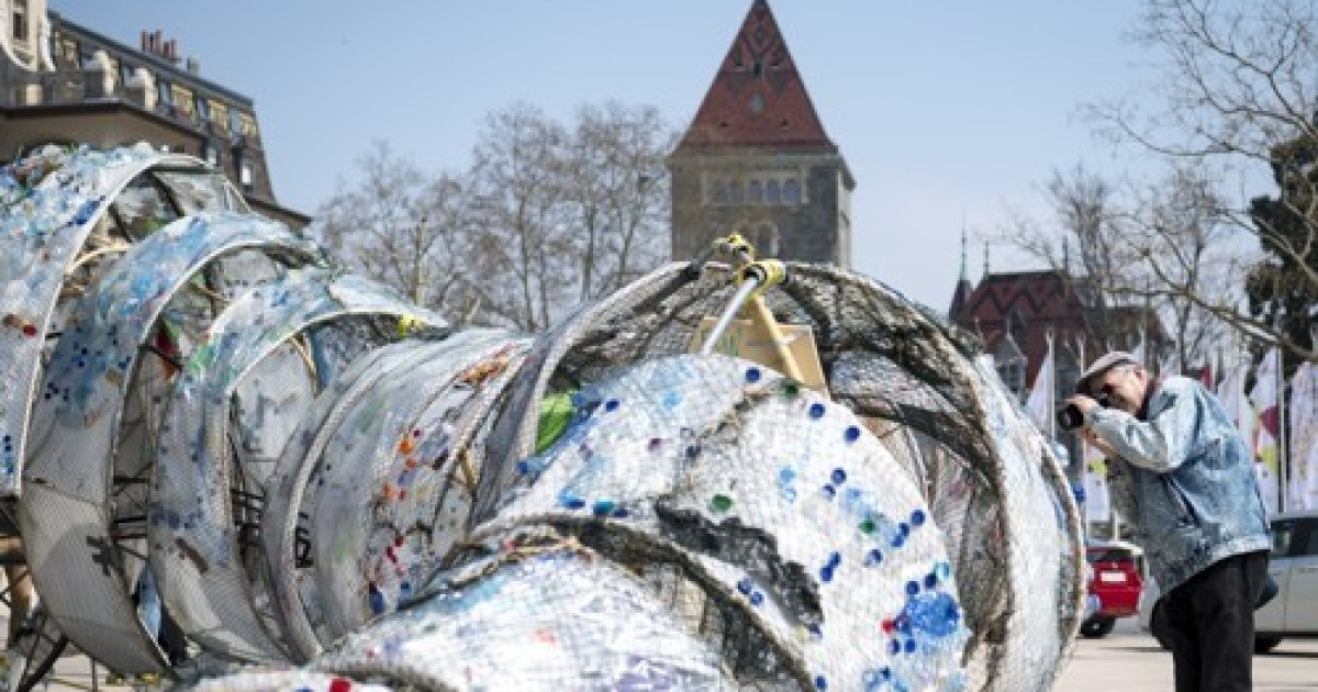 SWITZERLAND GREENPEACE PLASTIC GARBAGE