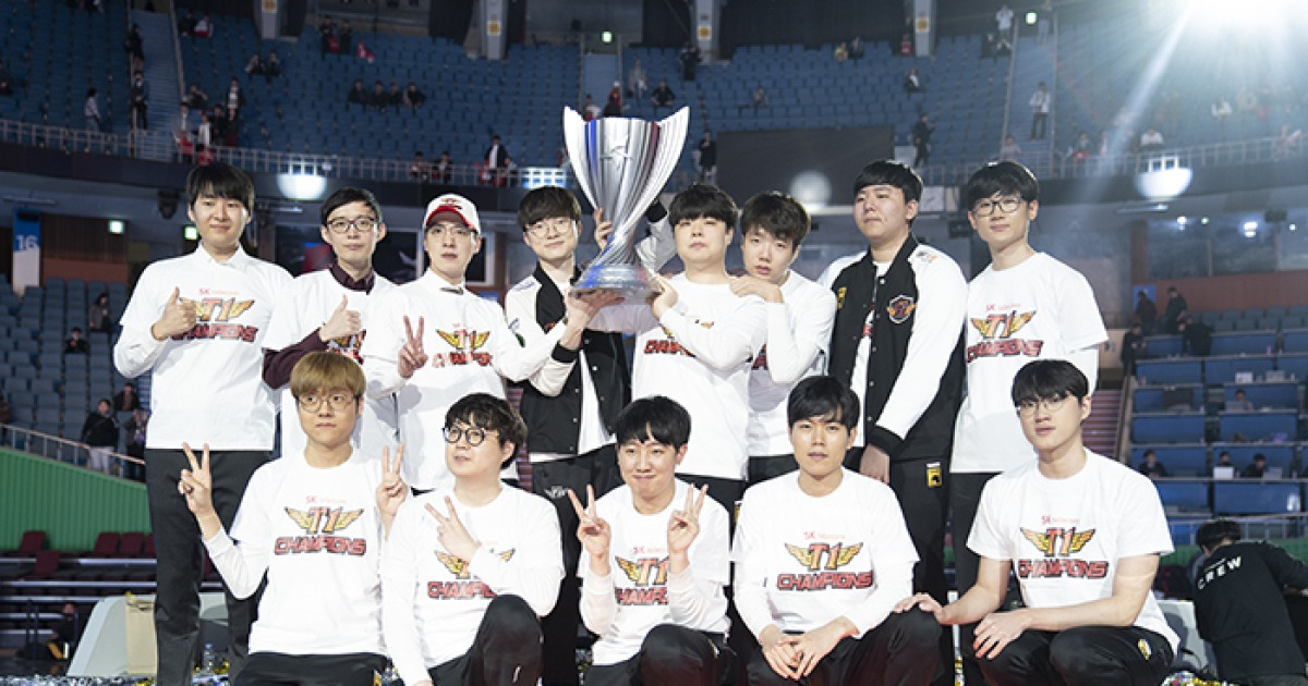 [포토] 롤챔스 우승 차지한 SKT T1