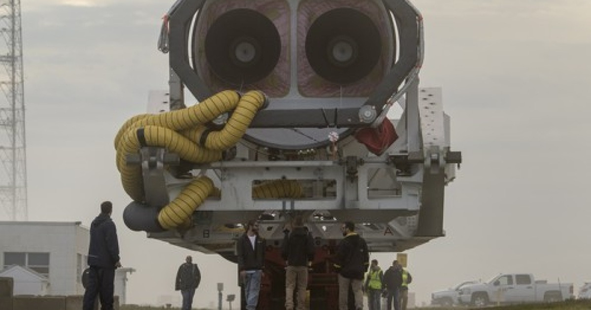 USA ANTARES CRS 11 ROCKET ROLLOUT