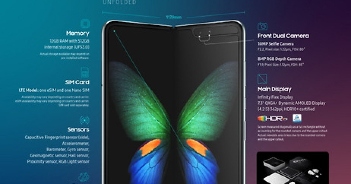Samsung reveals specs of Galaxy Fold ahead of US launch