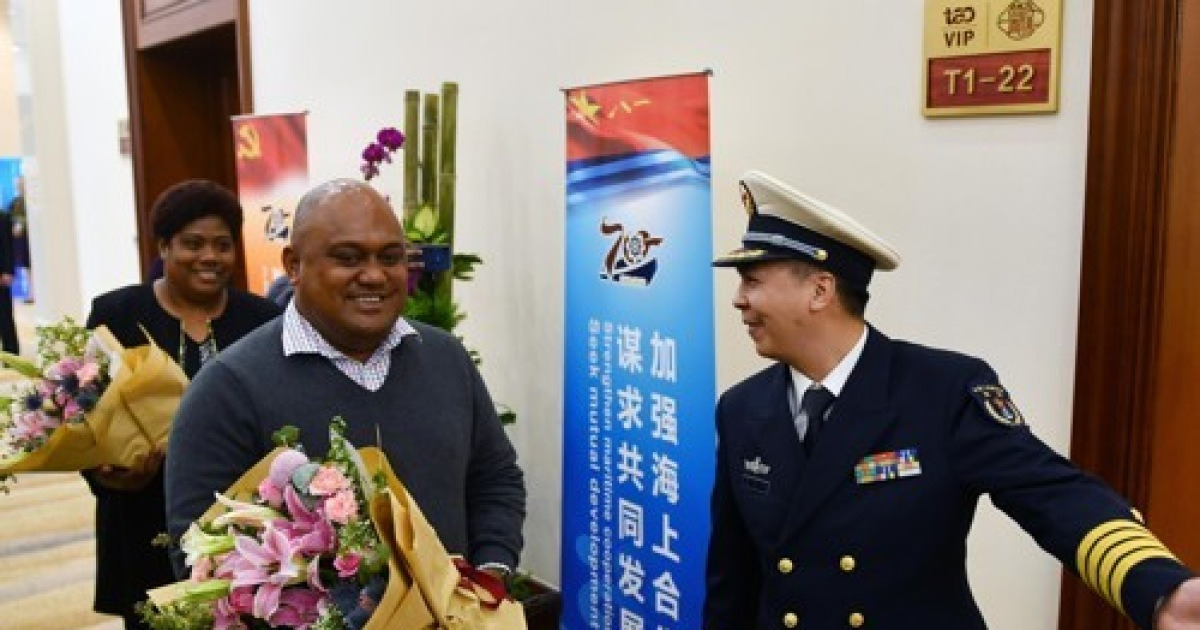 CHINA-QINGDAO-NAVY PARADE-DELEGATION-ARRIVAL (CN)