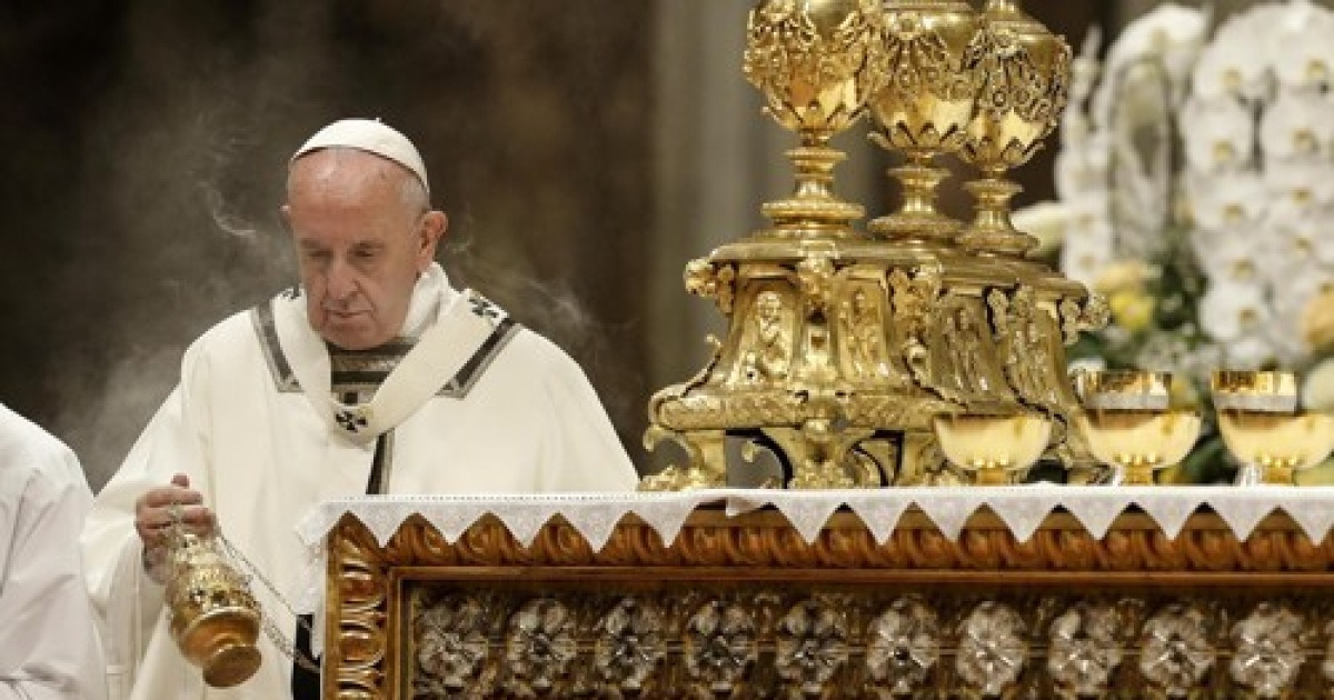VATICAN POPE FRANCIS EASTER VIGIL MASS