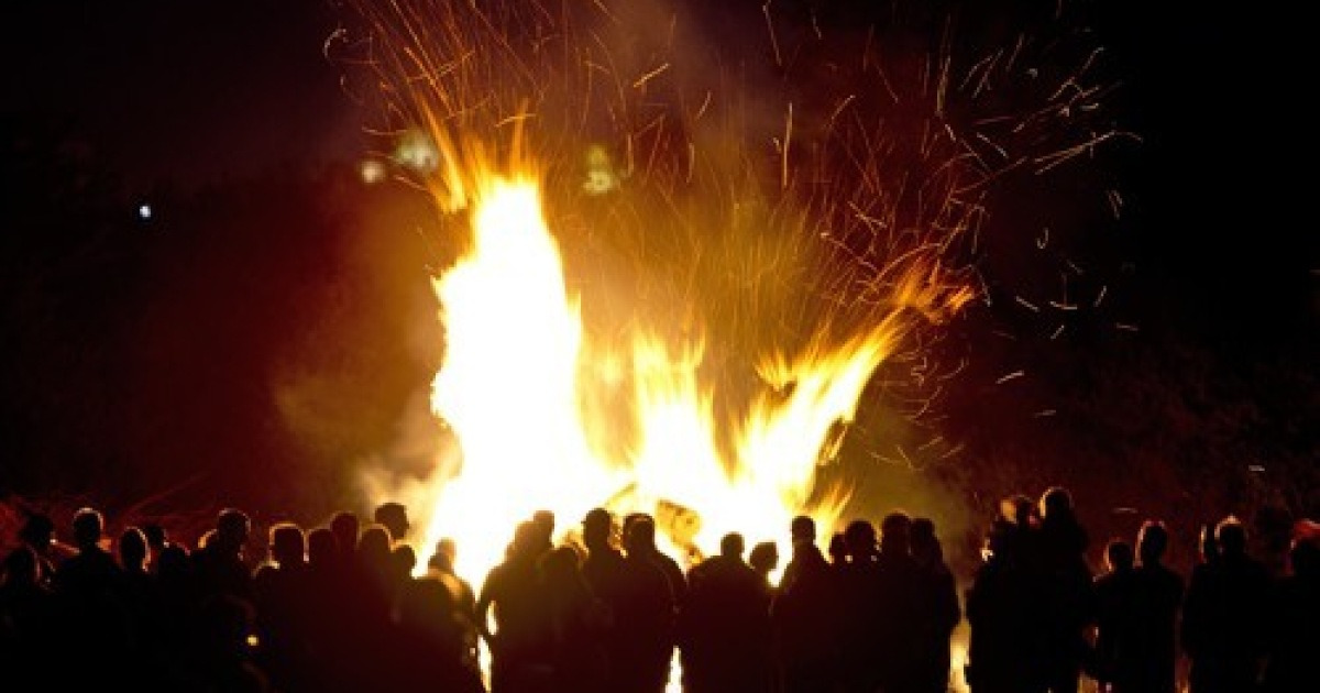 Germany Easter Bonfire