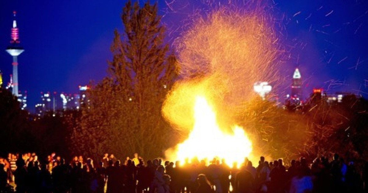Germany Easter Bonfire