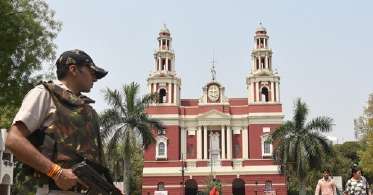 INDIA POLICE CHURCH SECURITY ALERT