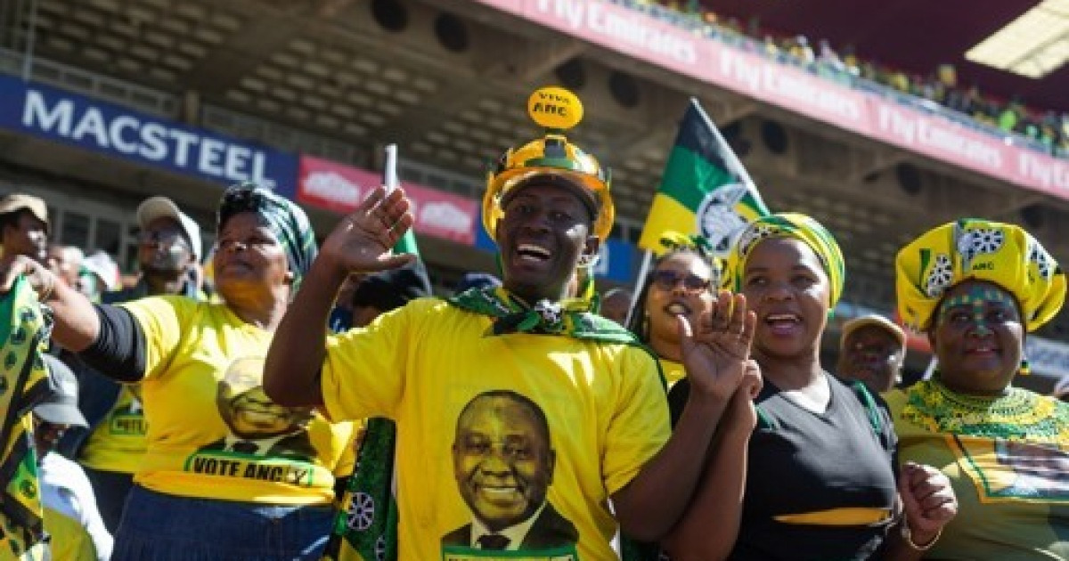 SOUTH AFRICA ELECTIONS ANC RALLY