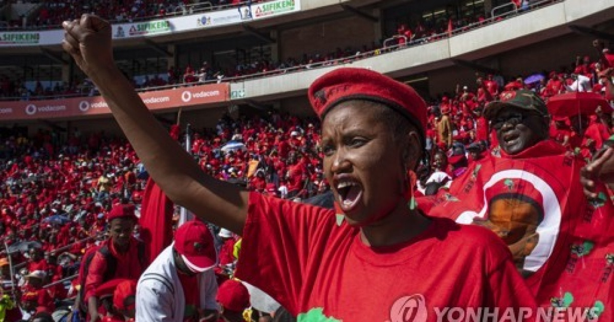 SOUTH AFRICA ELECTIONS EFF RALLY