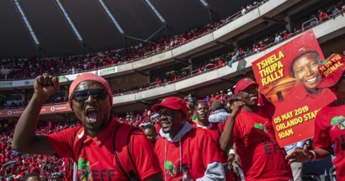 SOUTH AFRICA ELECTIONS EFF RALLY