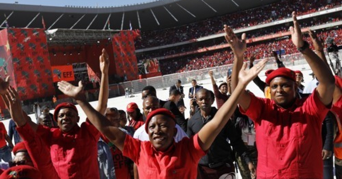 SOUTH AFRICA ELECTIONS EFF RALLY