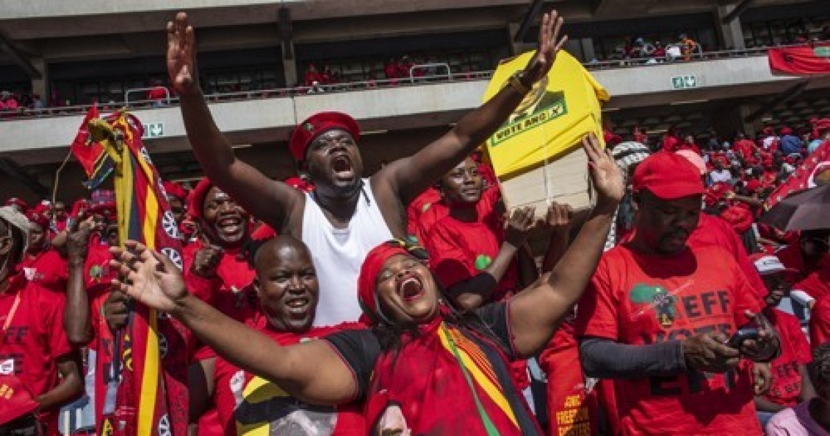 SOUTH AFRICA ELECTIONS EFF RALLY