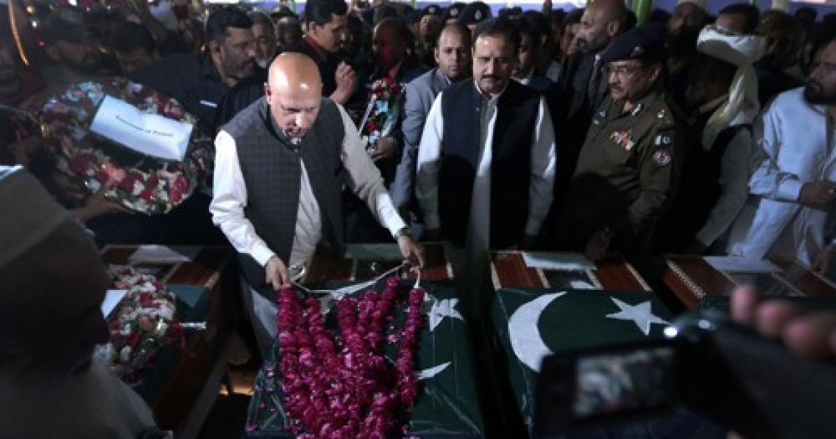 PAKISTAN SUICIDE BOMB BLAST FUNERAL