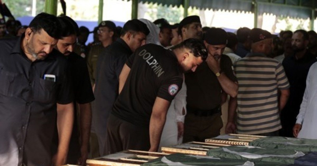 PAKISTAN SUICIDE BOMB BLAST FUNERAL